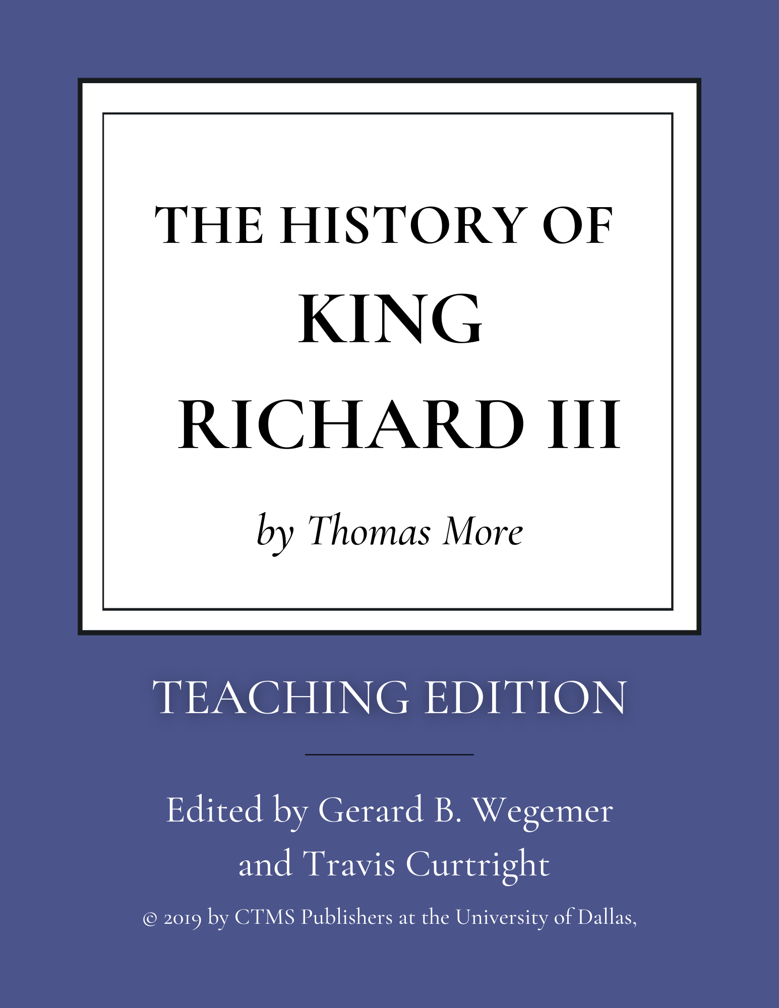 CTMS Editions 1 – Thomas More Studies